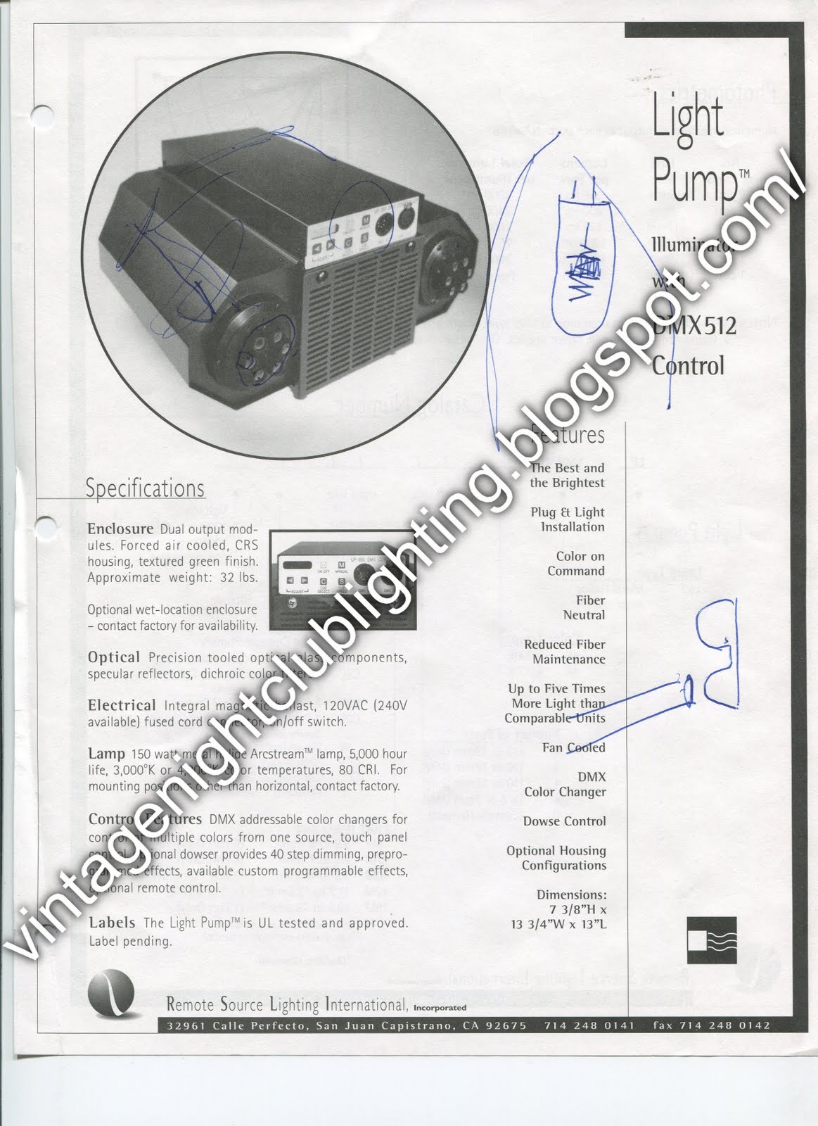 Vintage Night Club Lighting: Remote Source Lighting International (RSLI ...