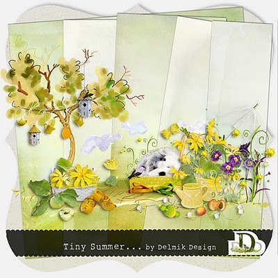 lucie et le scrap: "Tiny summer" de Delmik design