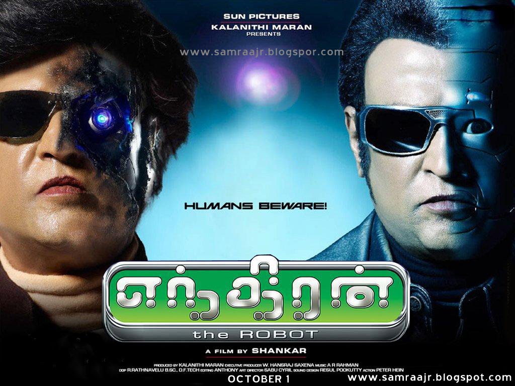 SAMRAAJ R' S BLOG: ENTHIRAN WALLPAPERS