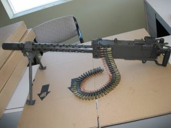 Diverse Collection of Guns: Belt Fed 1919, 308 Caliber Machine