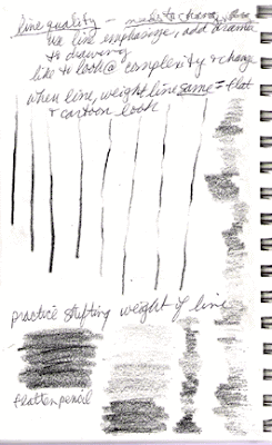 Dreamcicle Journeys: Line Quality in Drawing Creates Interest