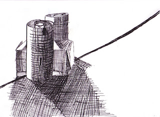 highschoolart: Pen & Ink Cross-Hatching Still Life High School Art