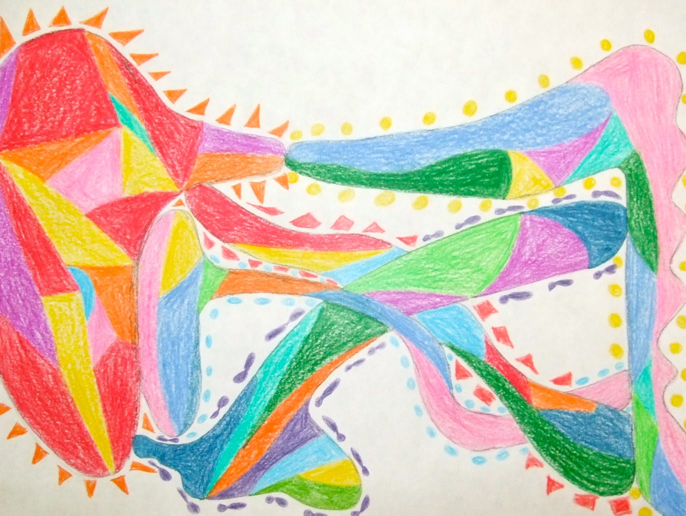 highschoolart: Non-Objective Abstraction Family Portrait High School Art