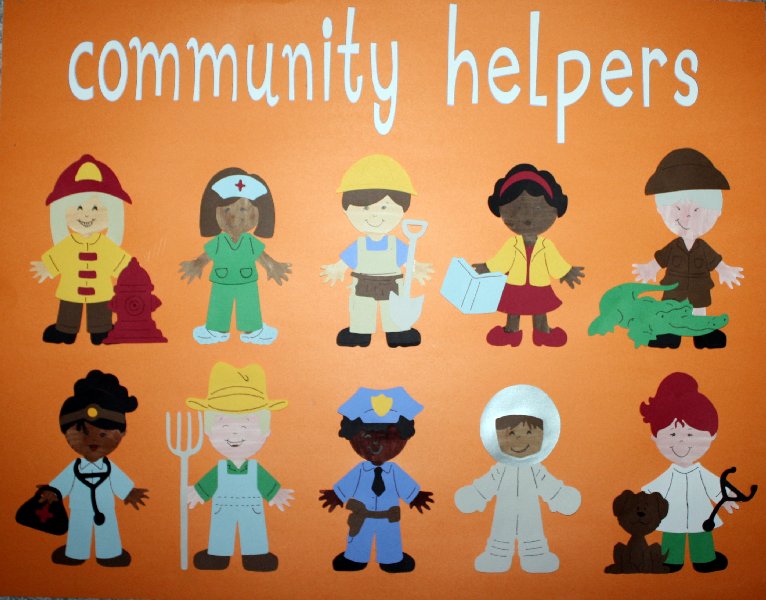 Designs by Lesleyanne -- LA's Cricut: Community Helpers Poster