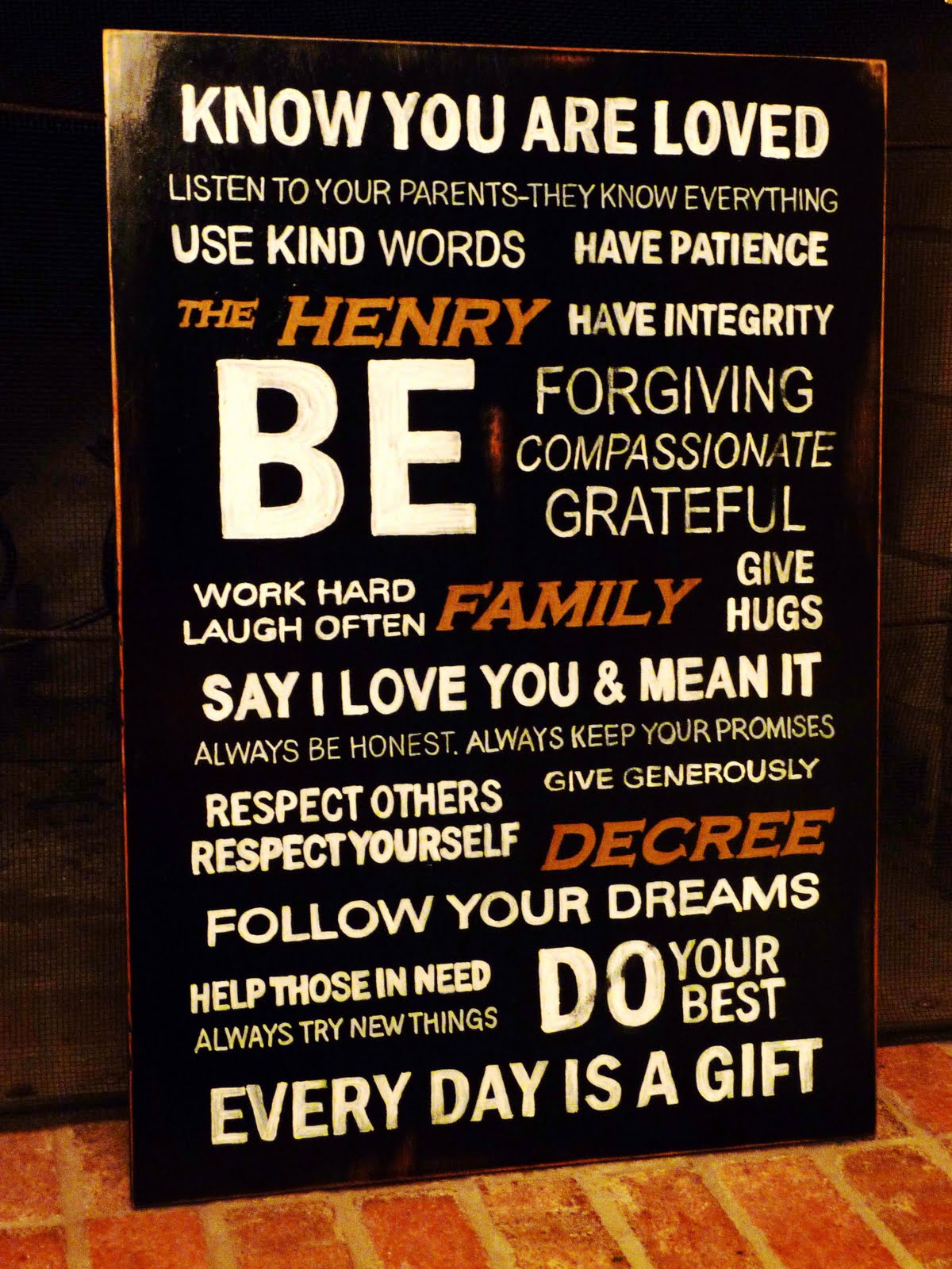 The Henry Family Adventures: The Henry Family Creed