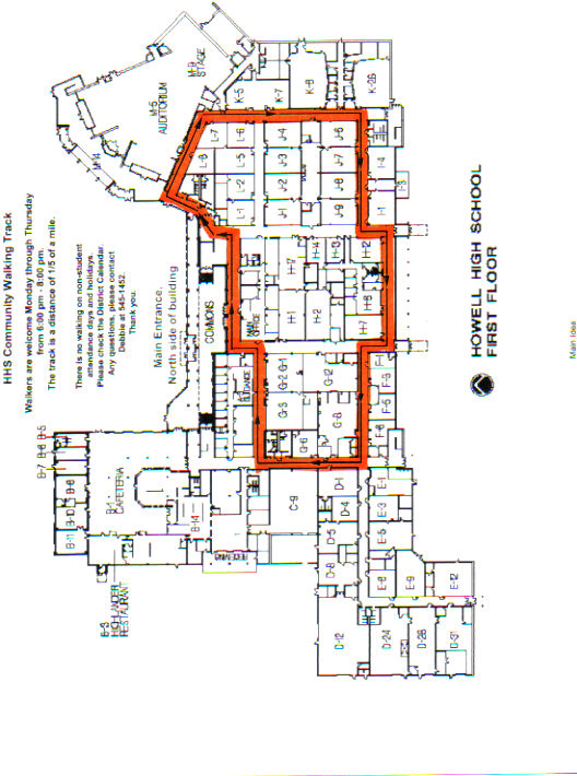 Walk Howell, Michigan: Walk Howell High School halls
