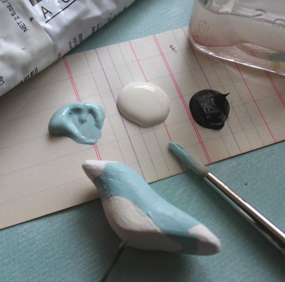 the adventures of bluegirlxo: artful thursdays #16.....paper clay bird ...