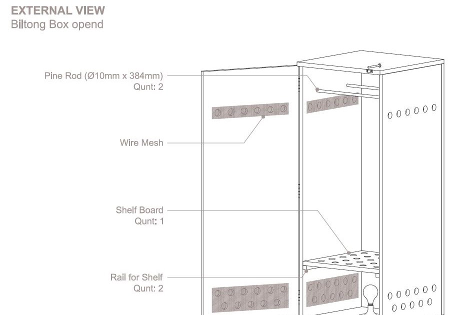 O Blog do Maboko: How to Build a Biltong Box