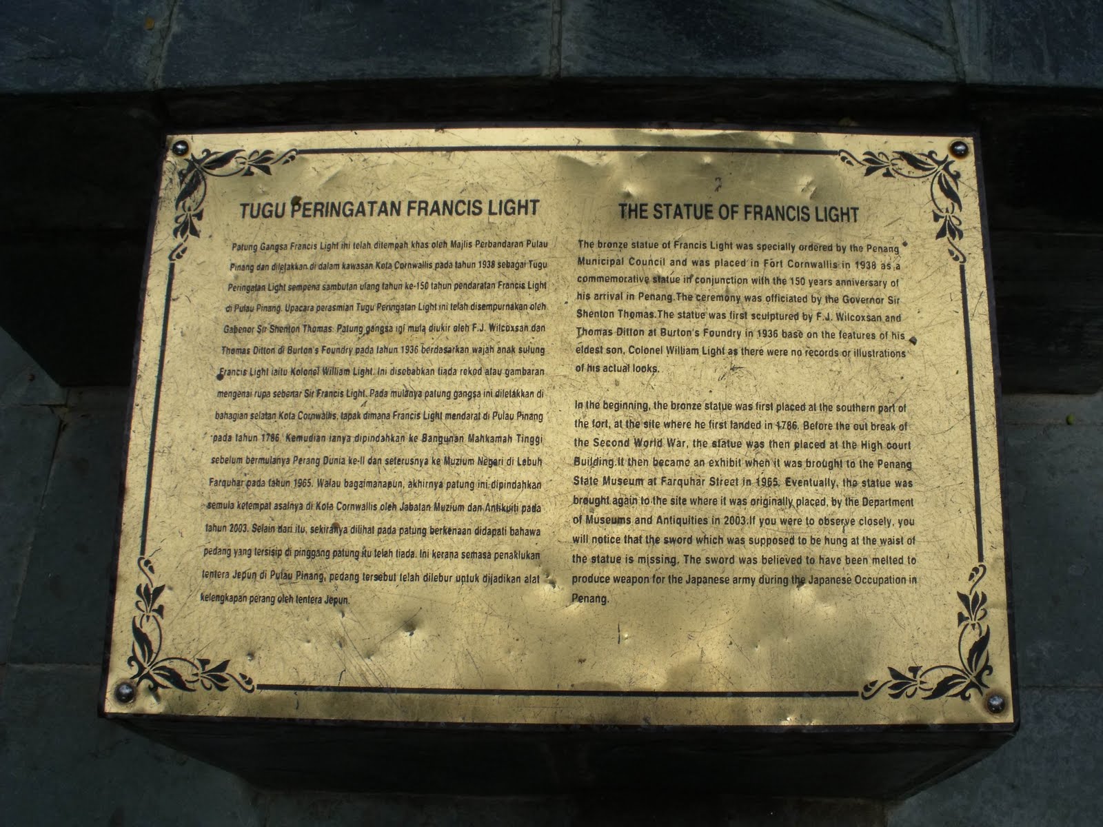 Vinca's Blog : Sir Francis Light