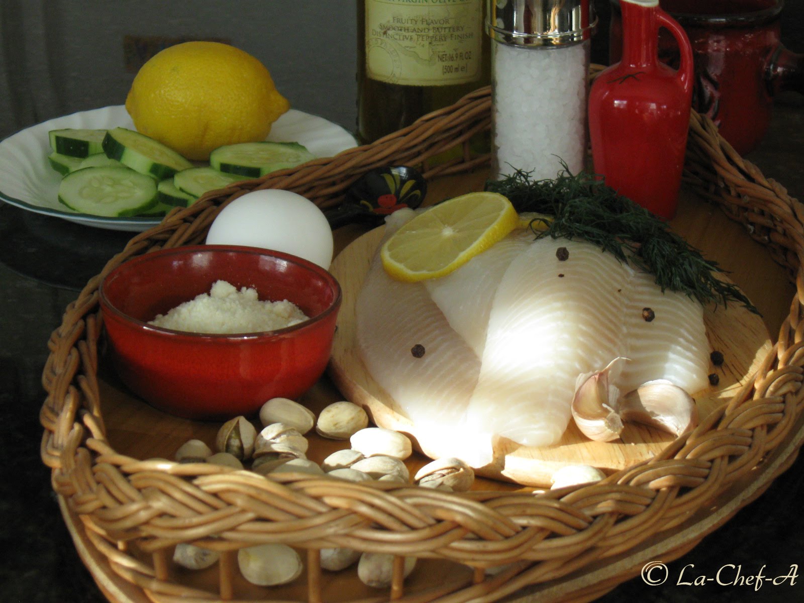 La Chef-A: COD PRAJIT CU SOS PESTO DE CASTRAVETI