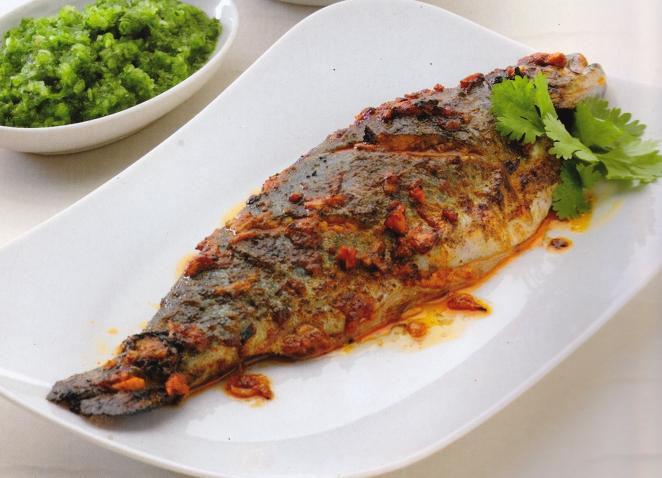 Over Rice: Tandoori Fish