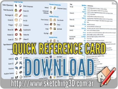 Sketching 3D Blog: SketchUp 8: Quick Reference Card