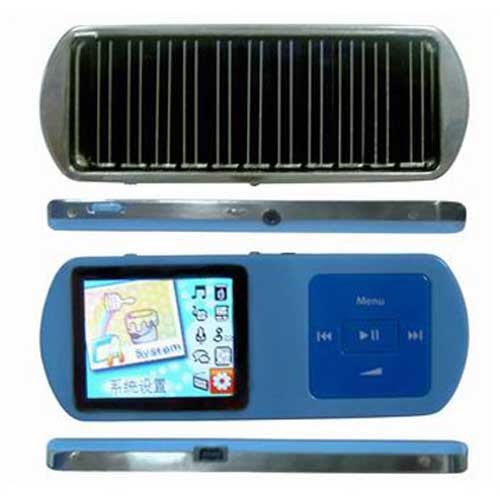 Music Gadgets: Solar powered MP3 player