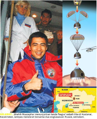 Photo :: Koleksi gambar Pendaratan Angkasawan Malaysia