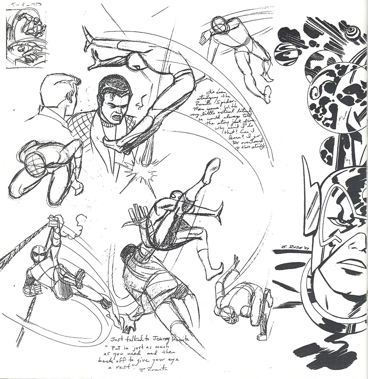 SANTI NAVARRO IN MEMORIAM: STEVE RUDE SKETCHBOOK (agosto/septiembre 2002)