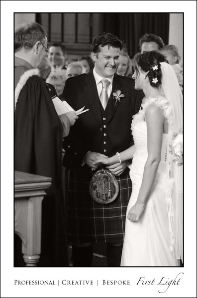 Rachel & Tom, Borthwick Church and Dalkeith - First Light Photography
