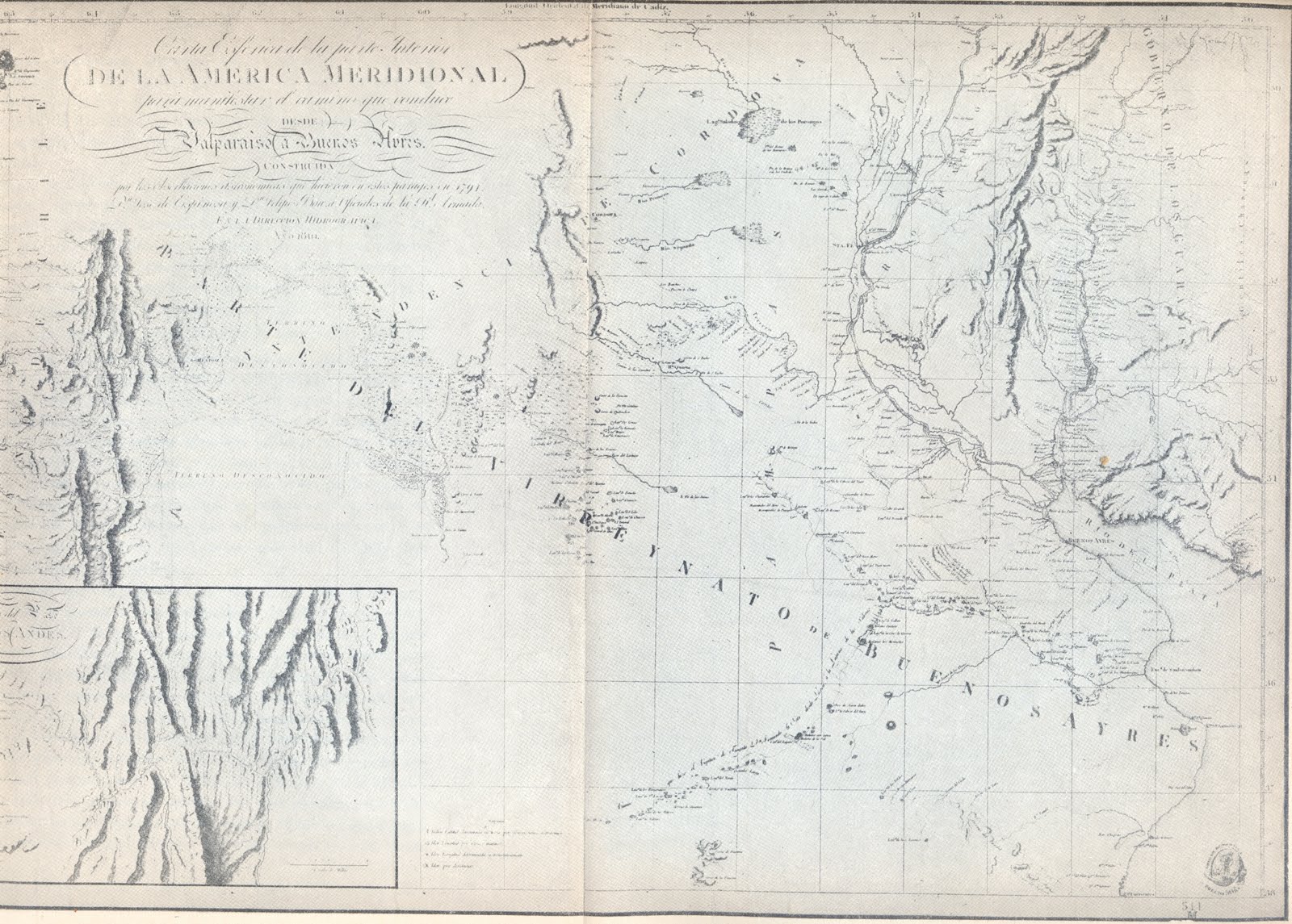 Quantulumcumque: Mapa español del territorio argentina de 1810