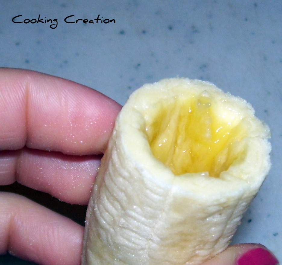 Cooking Creation: Chocolate-Filled, Deep-Fried Bananas