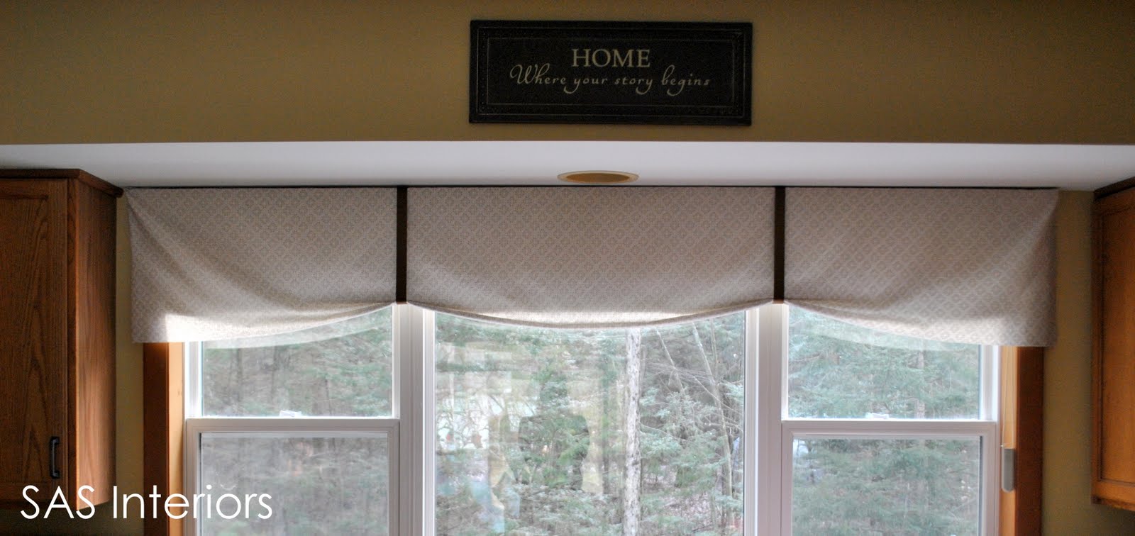 DIY: Kitchen Window Valance – Jenna Burger Design – Interior Design ...