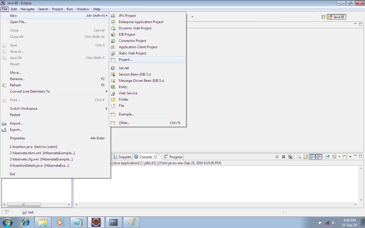 Subin's World: Hibernate example to insert data into database