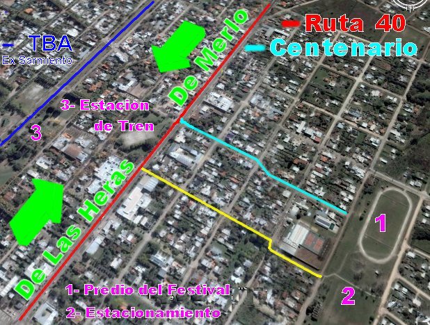 Festival Nacional de la Destreza y la Cancion Gauchesca: Cómo Llegar