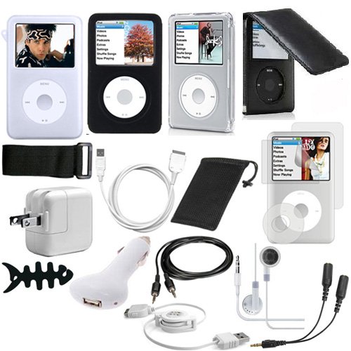iPod accessory: iPod accessory : 15-Item iPod classic Accessory Bundle