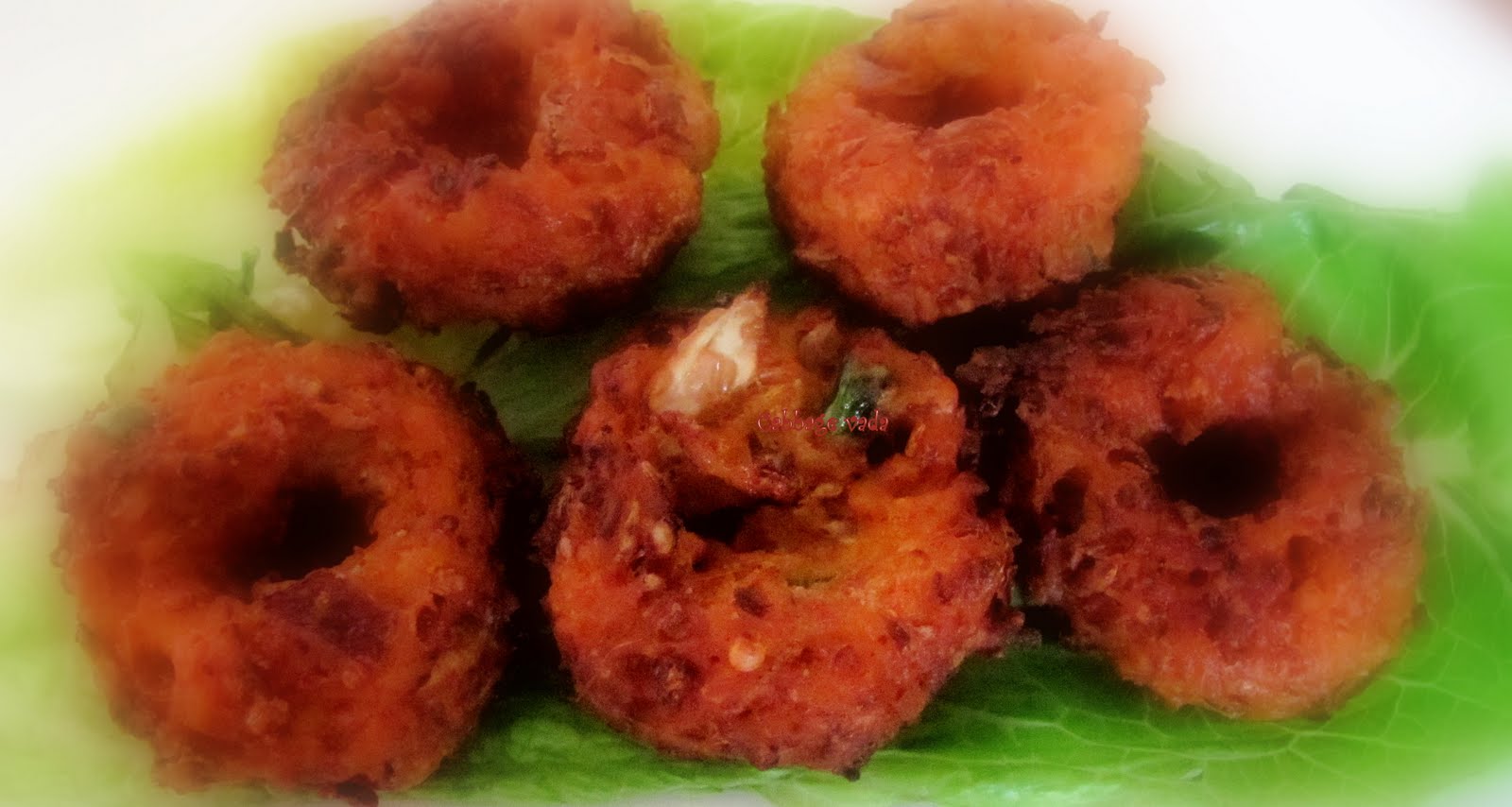 " me n my apron ": Cabbage Vada