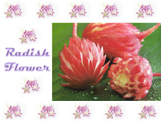 Food Decoration: Radish Flower