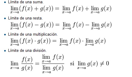 Matematicas: Definicion de Limites