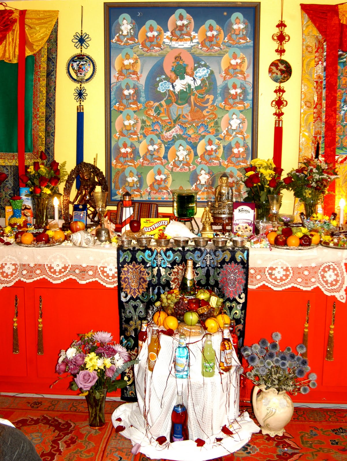 Buddhist Altars, Creativity in Offerings