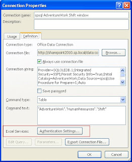 link to sharepoint: SharePoint 2010 Excel Services and External Data ...