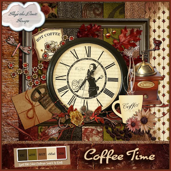 Sky's The Limit Scraps: Coffee Time - Freebie Time