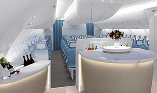 Super Esong Blog: Super fancy airplane interior!!!!
