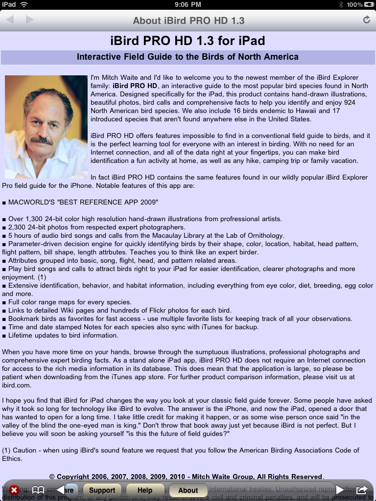 Birding Is Fun!: Review: iBird Pro HD for iPad by Jim Lyons