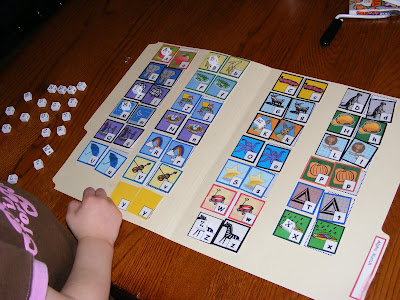 Ten kids and a Dog: Alphabet Filefolder Game