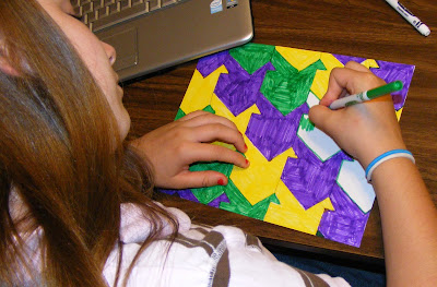Ten kids and a Dog: Tessellations: Geometric Art
