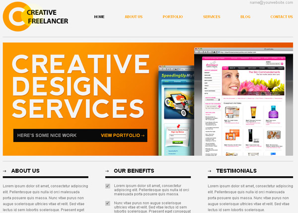 25 Awesome XHTML/CSS/ HTML5 Website Templates | Mow Design | Graphic ...
