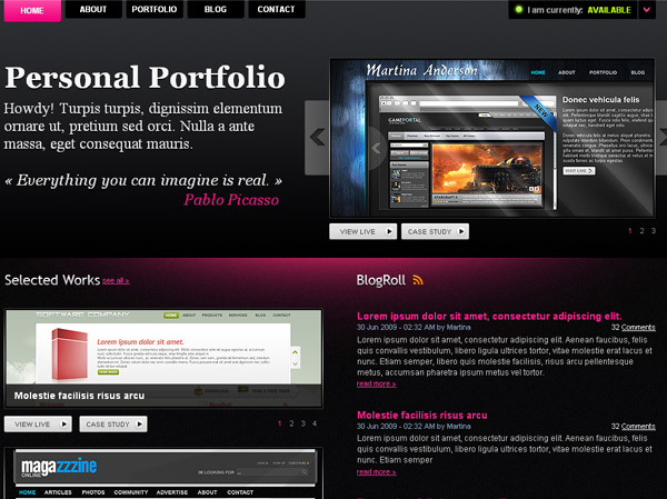 25 Awesome XHTML/CSS/ HTML5 Website Templates | Mow Design | Graphic ...