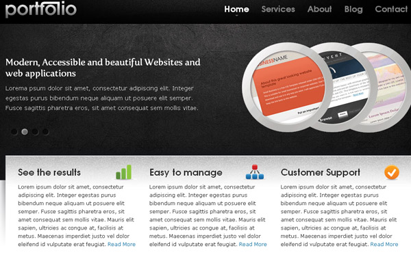 25 Awesome XHTML/CSS/ HTML5 Website Templates | Mow Design | Graphic ...
