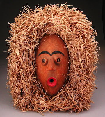 Anonymous Works: Antique Iroquois False Face Wooden Mask