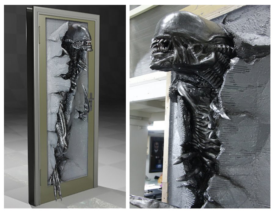 The Midas Touch a.k.a. 3dwizart: Life Size Wall Bursting Alien - by ...