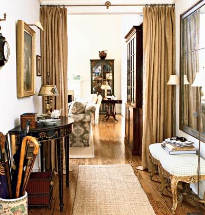 Meyer on the Wire: burlap drapes...