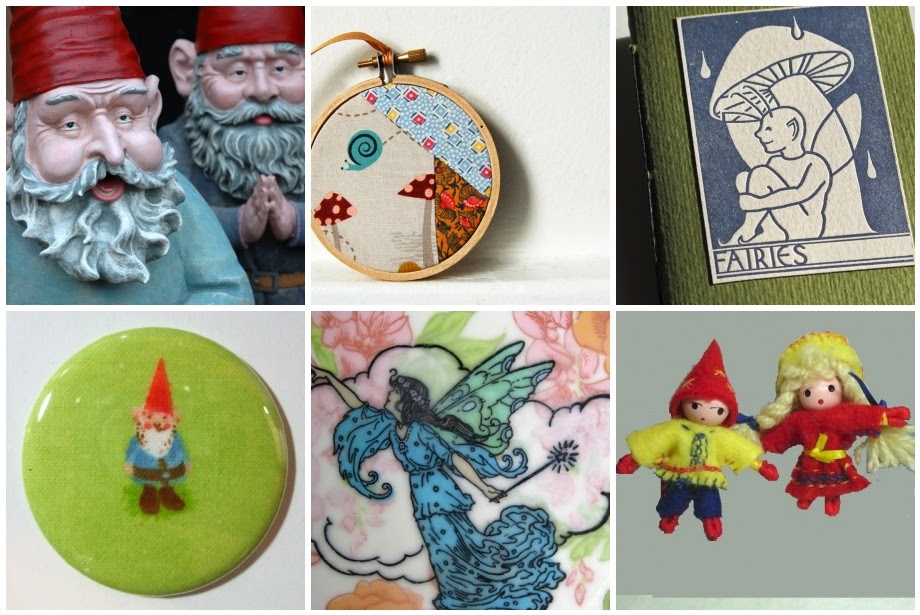 Boston Handmade: Monday Mosaic - Gnomes and Fairies