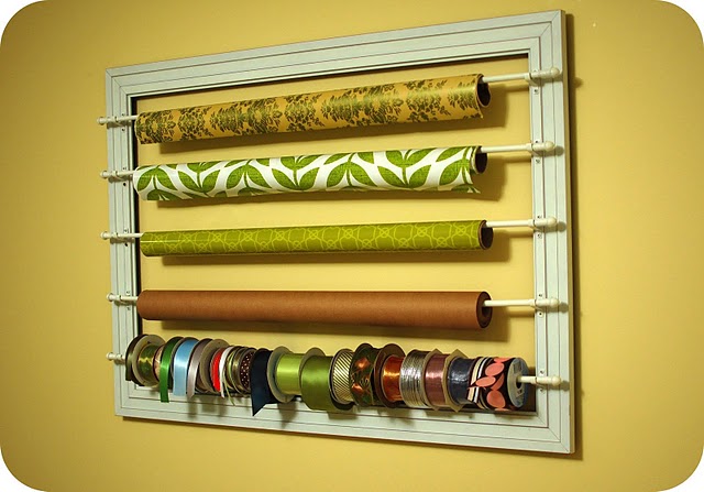 Be Different...Act Normal: DIY Gift Wrapping Wall Rack