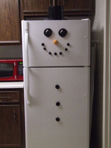 Be Different...Act Normal: Refrigerator Snowman