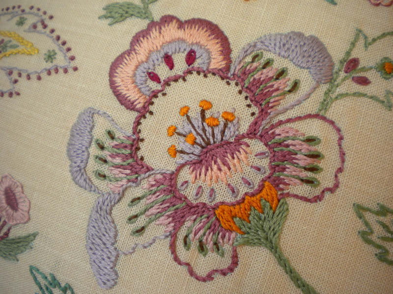 Harujion Design: Crewel Embroidered Flowers