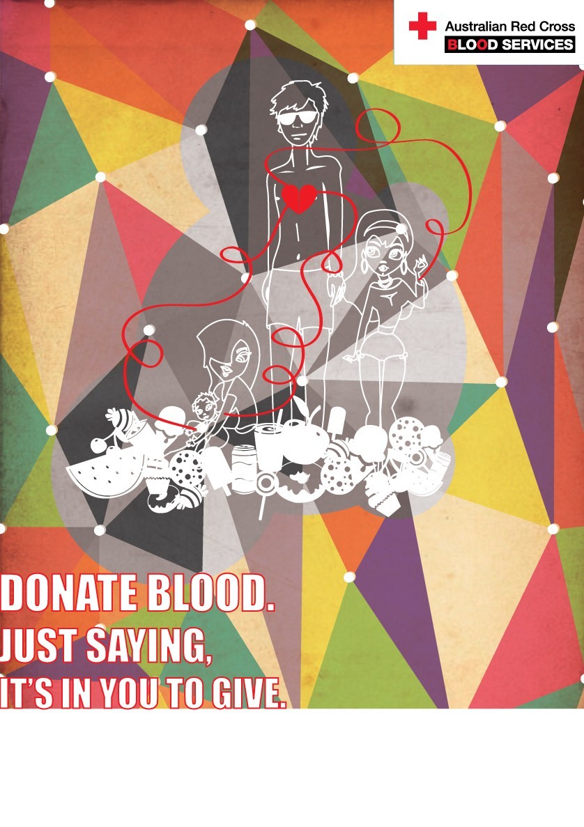 GRP 226 Advertising Design: Red Cross Blood Service Poster