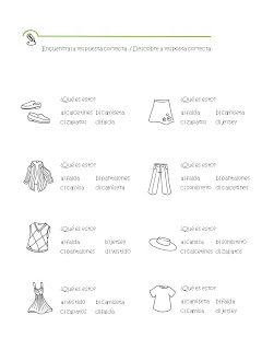 mi primera escuela de español: Ficha Ropa
