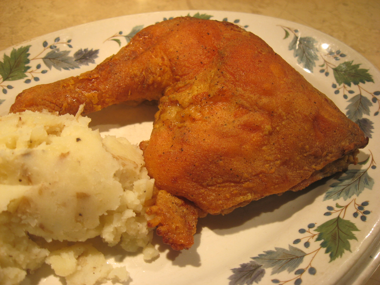 Libellule et ses spatules: Faux poulet frit