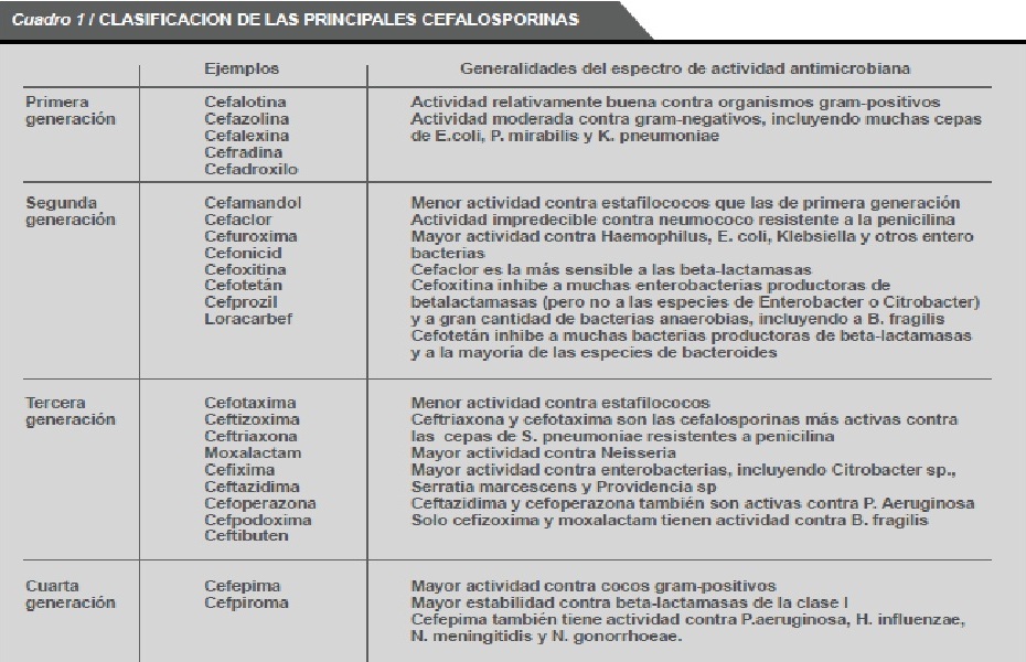 AVANCES DE LAS CEFALOSPORINAS